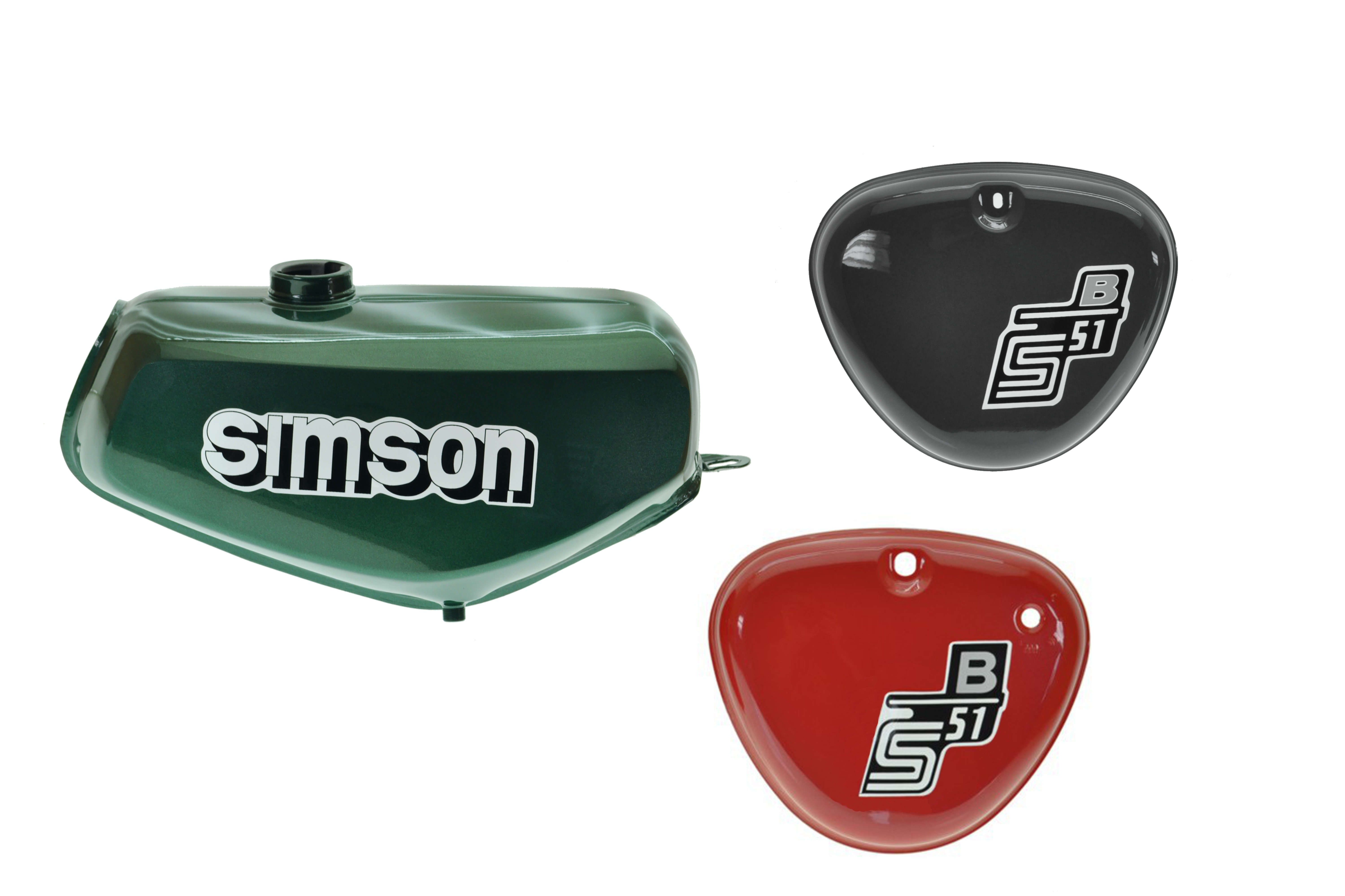 Ost2rad.com - 2.WAHL Tank Set für Simson S50 S51 S70 BUNT, innen versiegelt