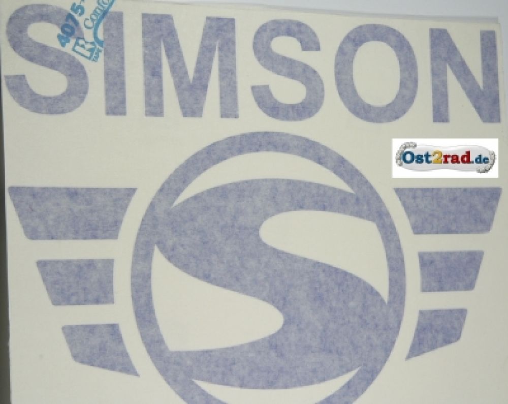 Ost2rad.com - Sticker SIMSON with emblem blue