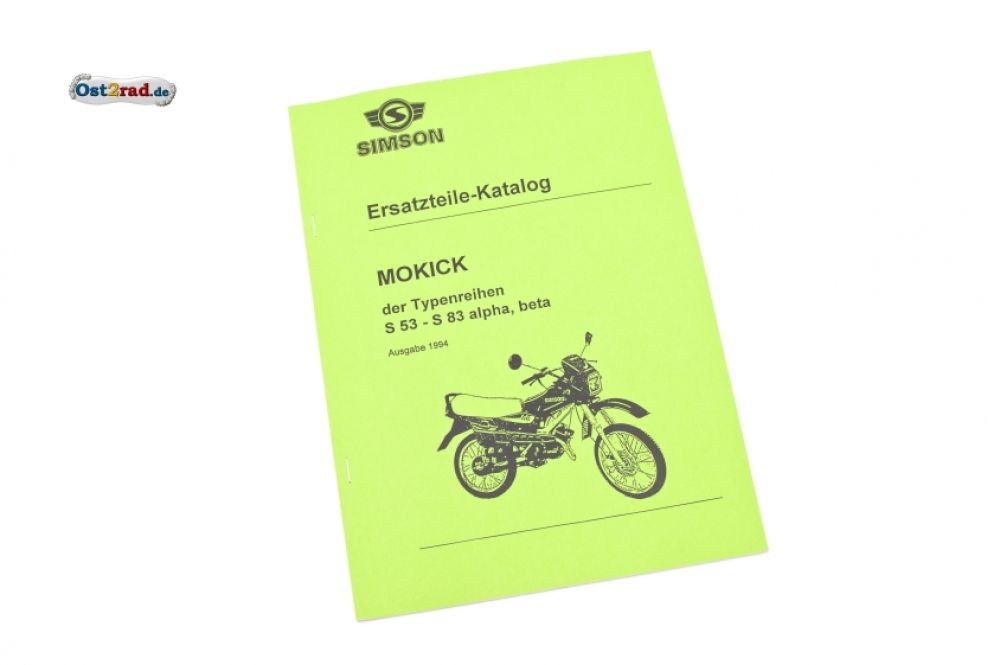 Ost2rad.com - Ersatzteilkatalog SIMSON S53 S83 alpha beta Ausgabe 1994